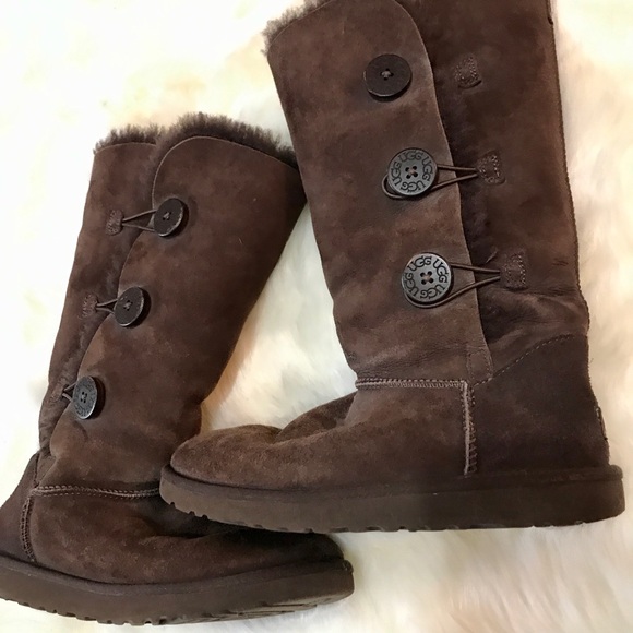 UGG | Shoes | Ugg Bailey Suede Button Boots | Poshmark